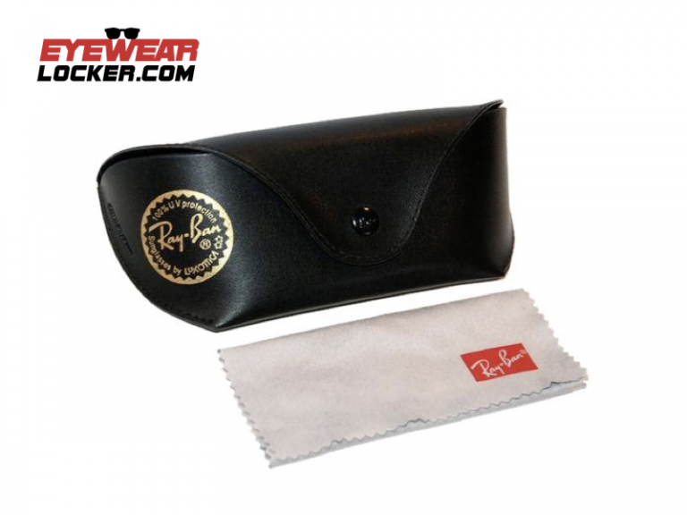 Estuche Ray Ban de Cuero Negro Pulido – EyewearLocker