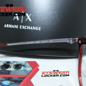 Armani Exchange AX3078 Rojo Transparente – EyewearLocker