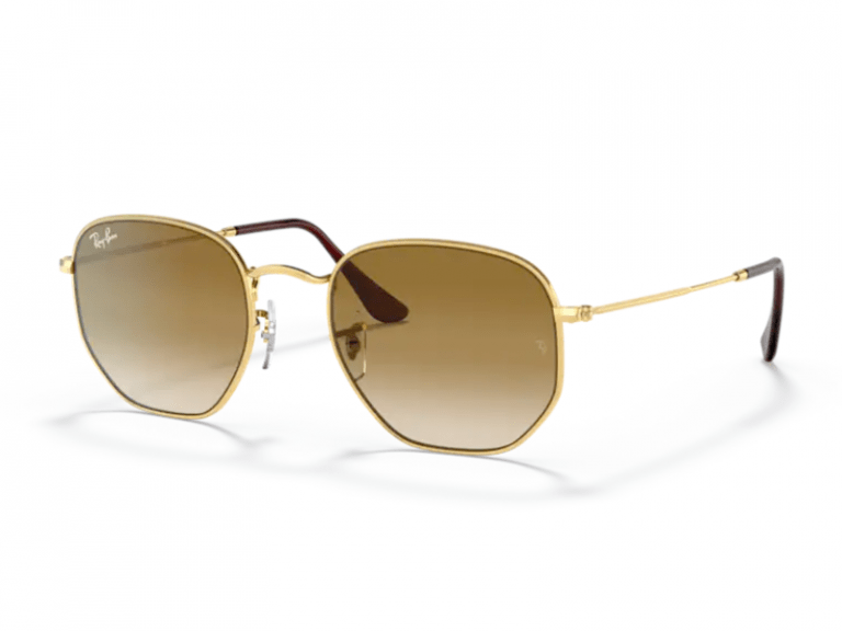 Ray Ban Hexagonal RB3548 Gold Brown Degradada – 51mm – EyewearLocker