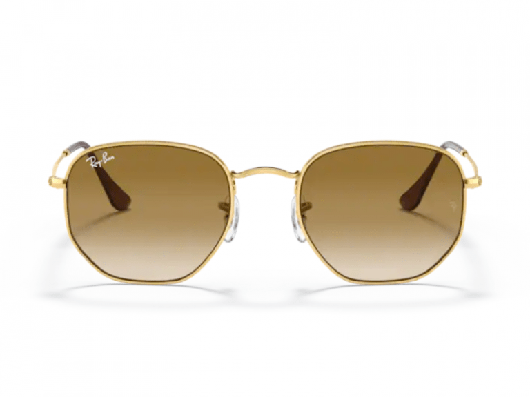 Ray Ban Hexagonal RB3548 Gold Brown Degradada – 51mm – EyewearLocker