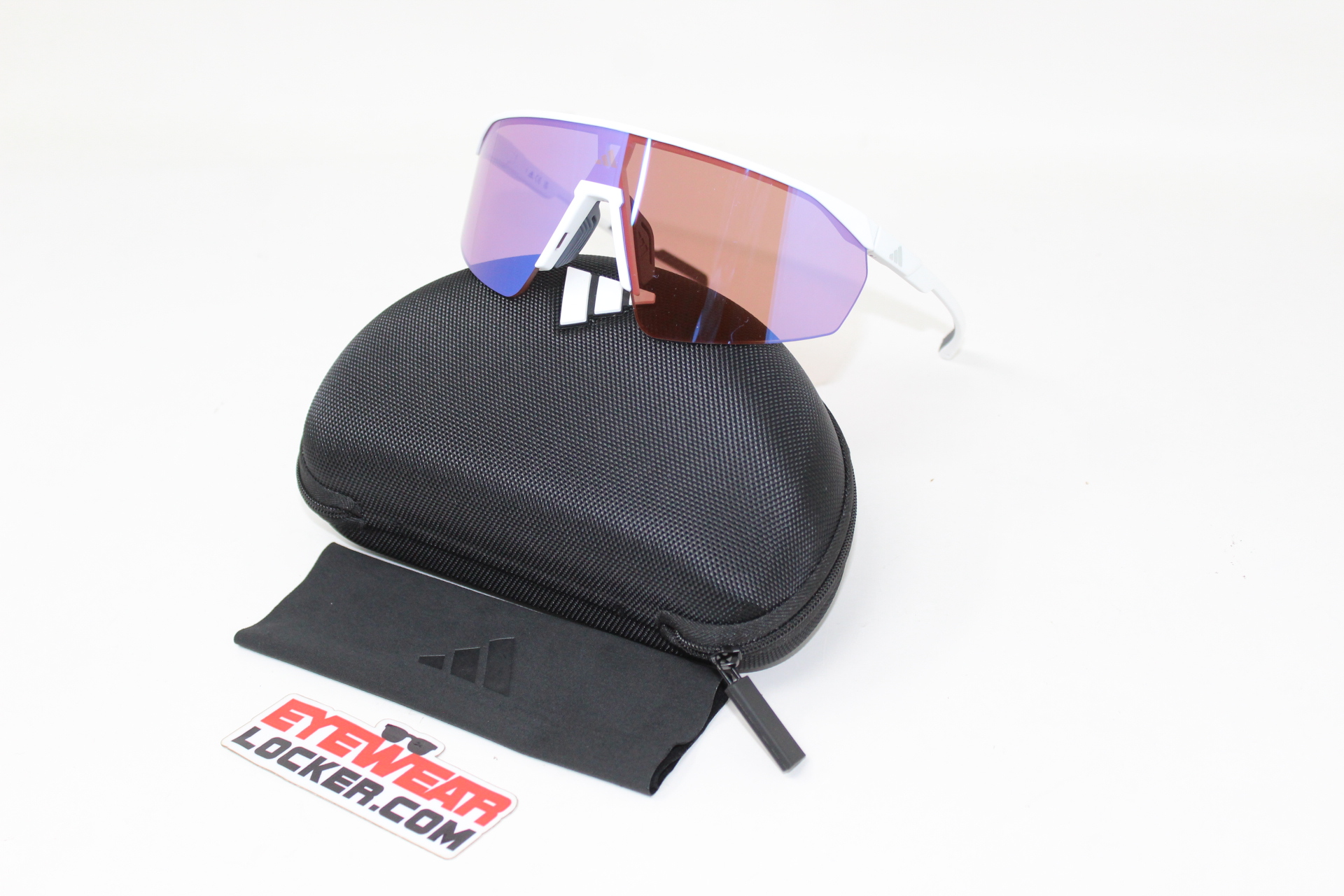 Adidas SP0075 Matte White Purple – EyewearLocker