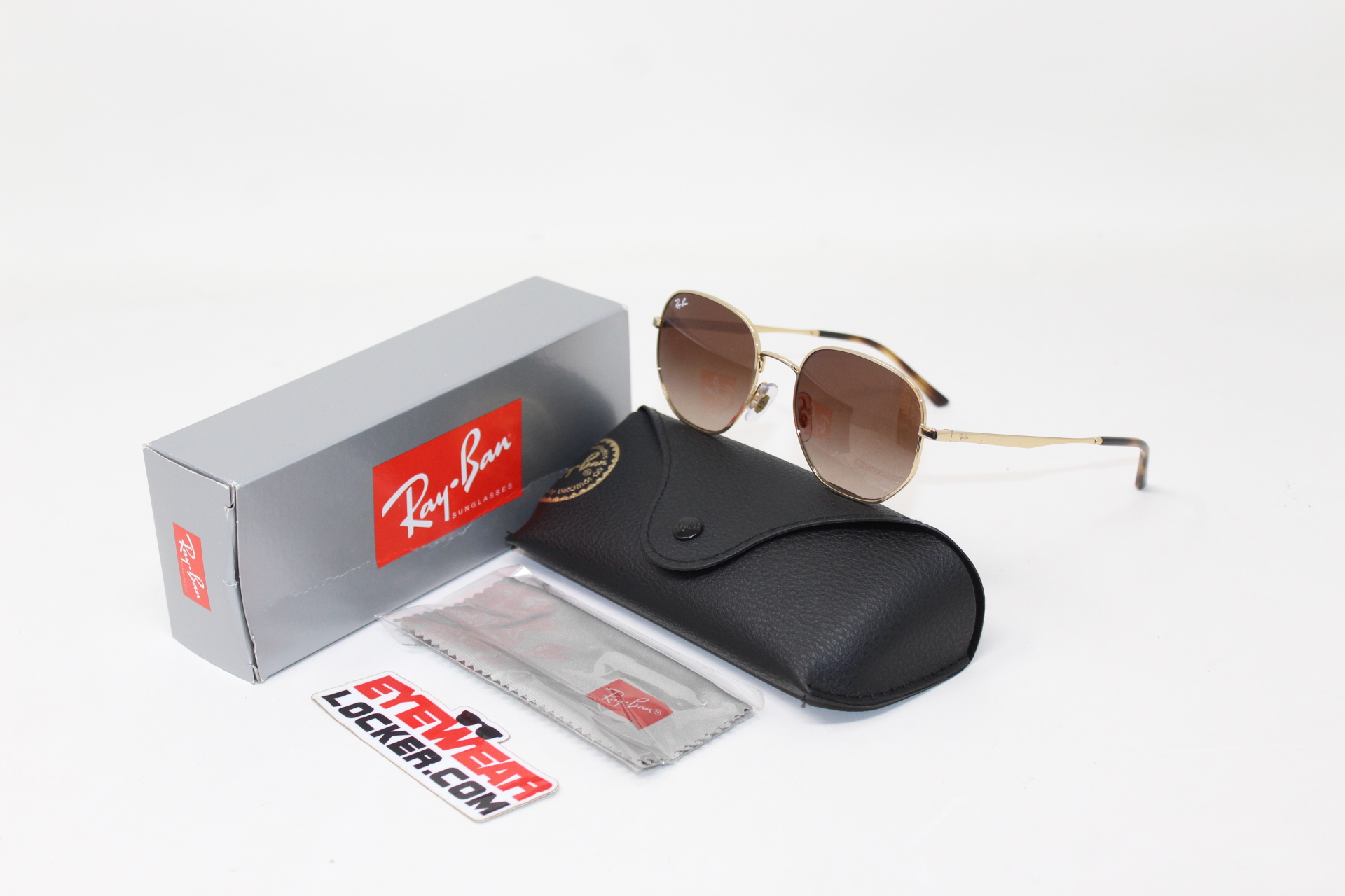 Ray Ban Hexagonal RB3682 Arista Brown Gradient – EyewearLocker